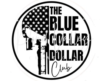 Blue Collar Dollar Vinyl Decal - Etsy