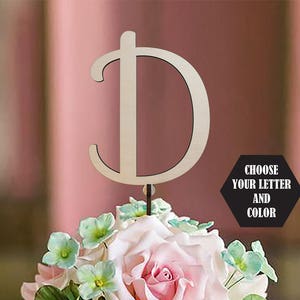 Wedding Cake Topper, Letter C Cake Topper, Gold Cake Topper, Monogram ...