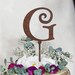 Letter G Wedding Cake Topper, Cake Topper, Unique Cake Topper, Monogram ...