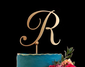 Letter R Cake Topper - Etsy UK