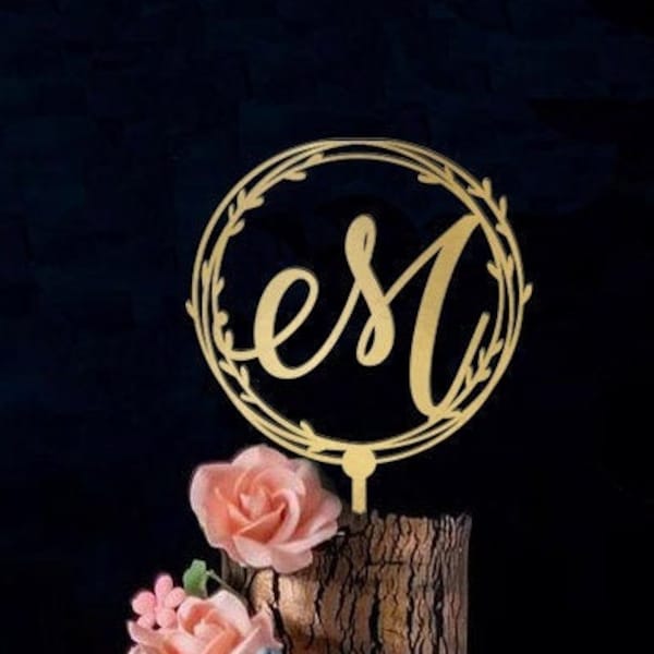 Letter M Cake Topper - Etsy