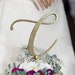 Wedding Cake Topper, Letter C Cake Topper, Gold Cake Topper, Monogram ...