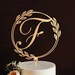 Letter F Cake Topper Silver Single Letter Cake Topper Gold - Etsy
