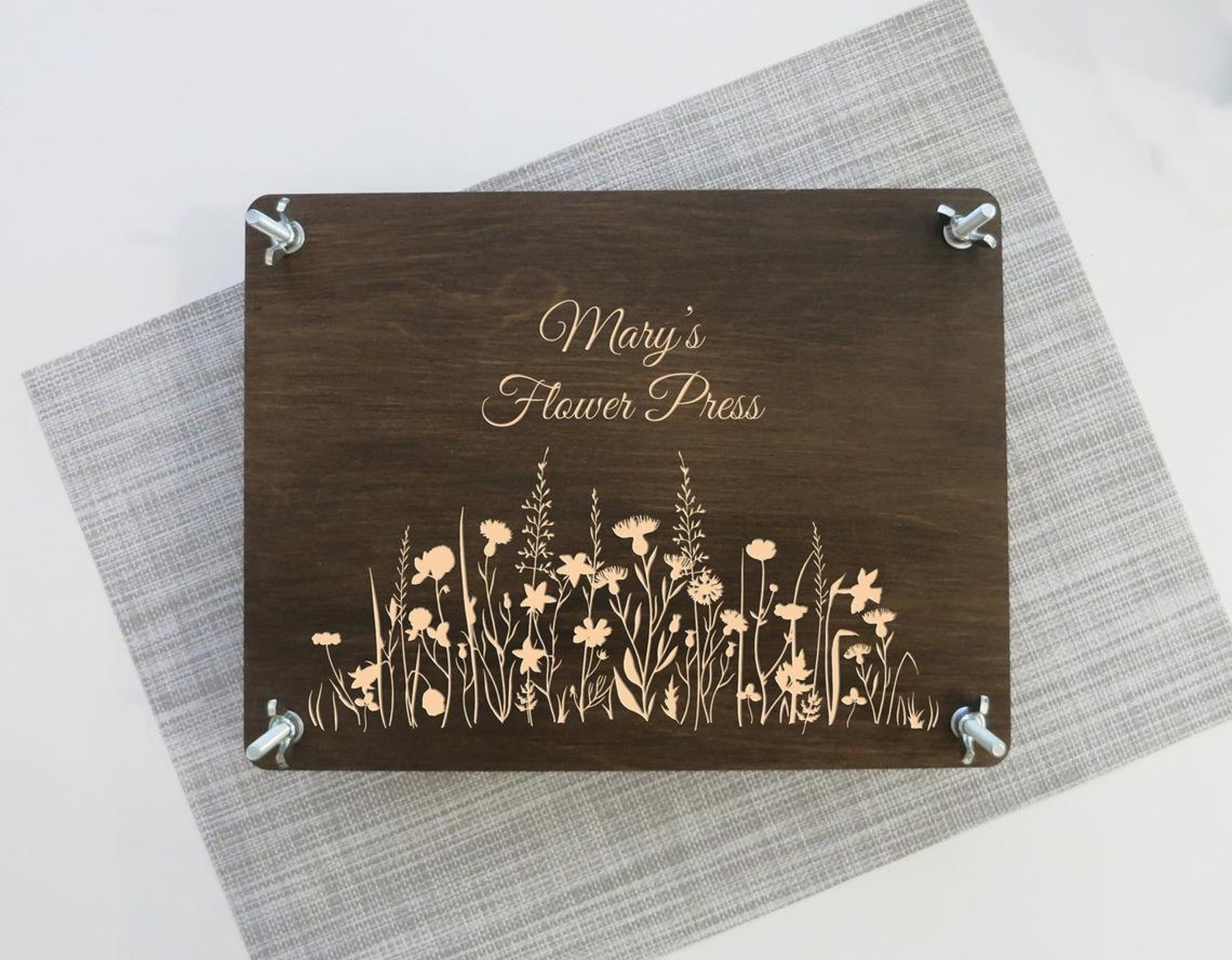 Flower Plants Press Kit Flower Press Mini Personalized - Etsy