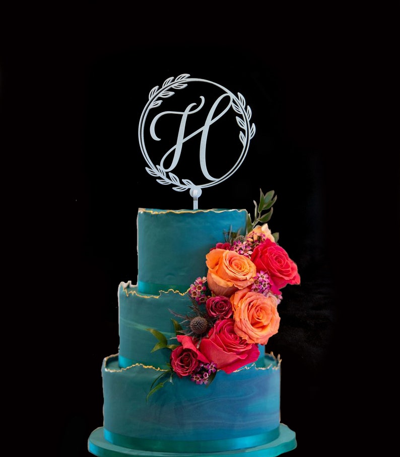 Letter F Cake Topper Silver Single Letter Cake Topper Gold - Etsy