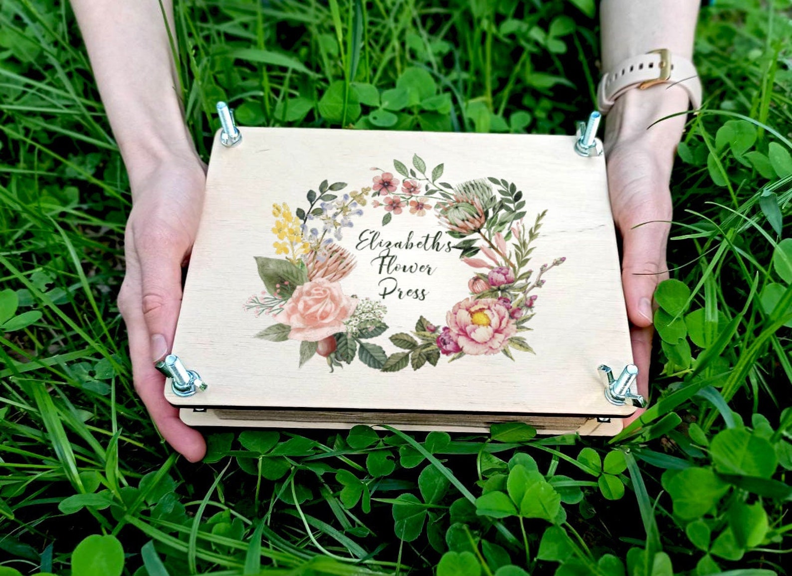 Flower Plants Press Kit, Botanical Flower Press Personalized, Nature ...