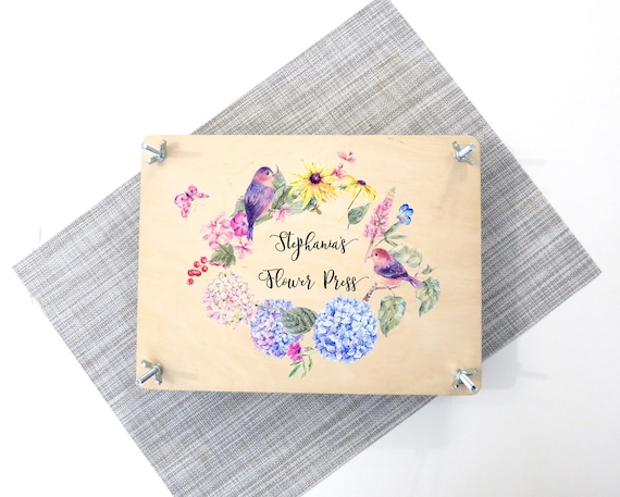Botanical Flower Press Personalized Flower Plants Press Kit - Etsy
