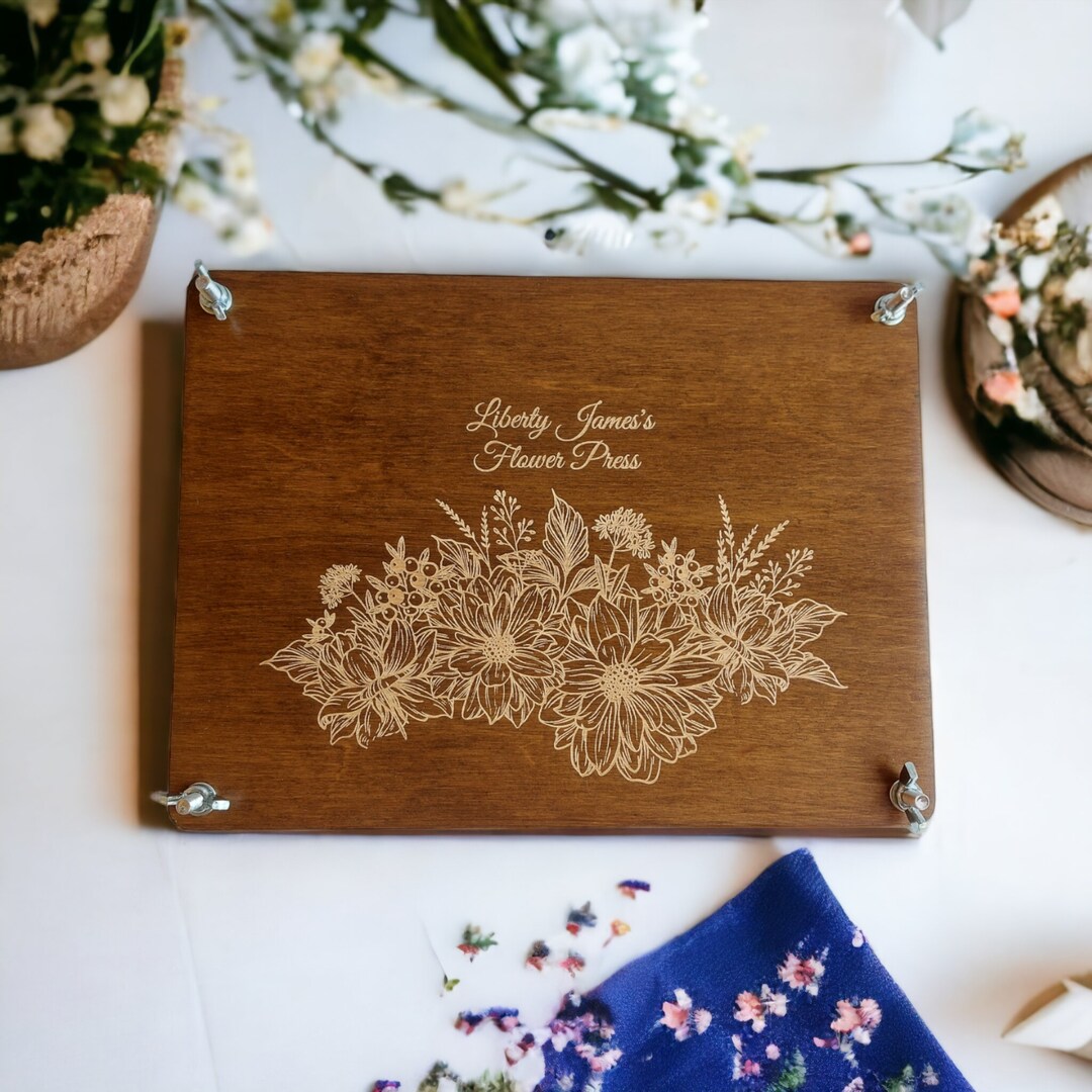 Flowers Plants Press Kit, Botanical Flower Press Personalized, Nature ...