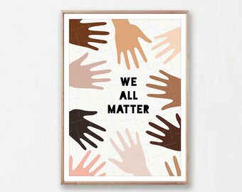 Anti Discrimination Poster - Etsy