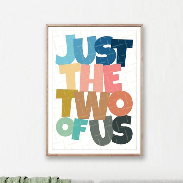 Just Us Two - Etsy