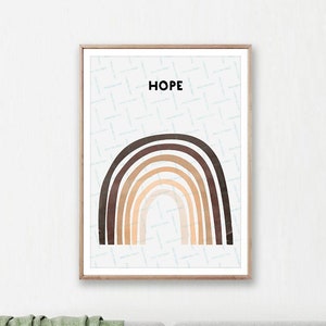 Diversity Rainbow, Inclusion Wall Art, Skin Tones Poster, Racial ...