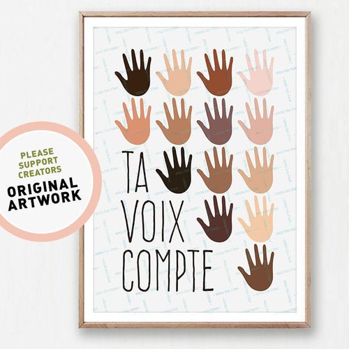 Ta Voix Compte Posteryour Voice Mattersdiversity Classroom - Etsy