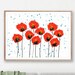Poppy Print Poppies Poster Poppy Illustration Floral Home - Etsy