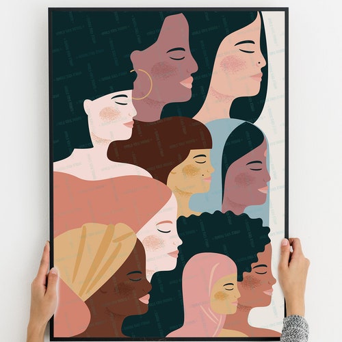 Girl Power Print Feminist Poster Feminist Wall Art Strong - Etsy
