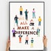 Tout Le Monde Est Le Bienvenu Ici, All Are Welcome, Diversity Printable ...