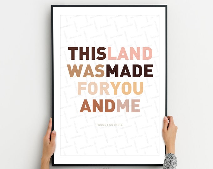 Woody Guthrie Guitar Art, This Machine Kills Fascists, This Land is ...