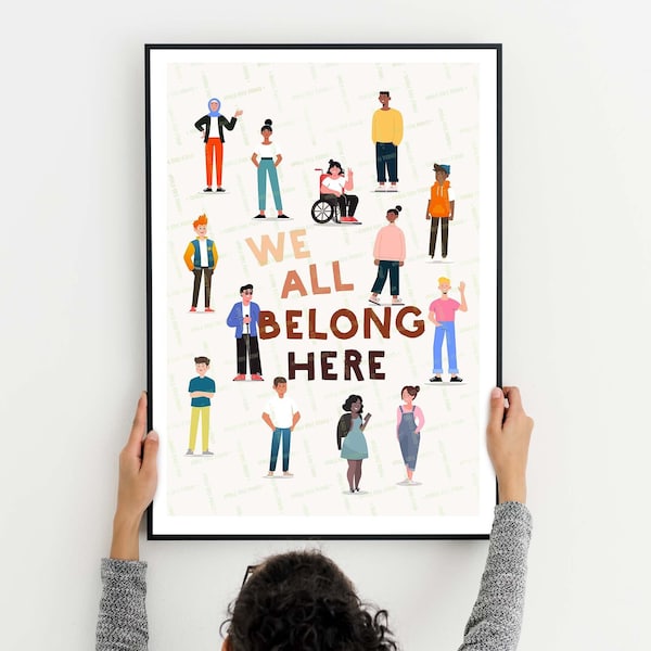 Anti Racism Poster - Etsy UK