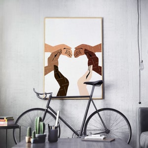 End Racism Print, Diversity Wall Art, Racial Equality, Inclusion Prints ...