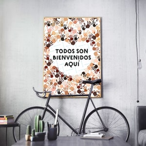 Todos Son Bienvenidos, All Are Welcome, Diversity Printable, Spanish ...