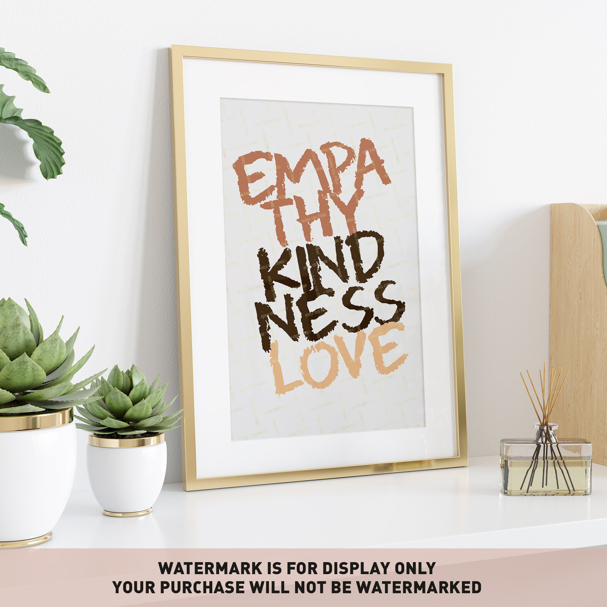 Kindness Printable Poster Empathy Love Human Qualities | Etsy