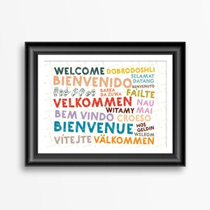 Welcome in World Languages, ASL Poster, Welcome Printable, Fun ...