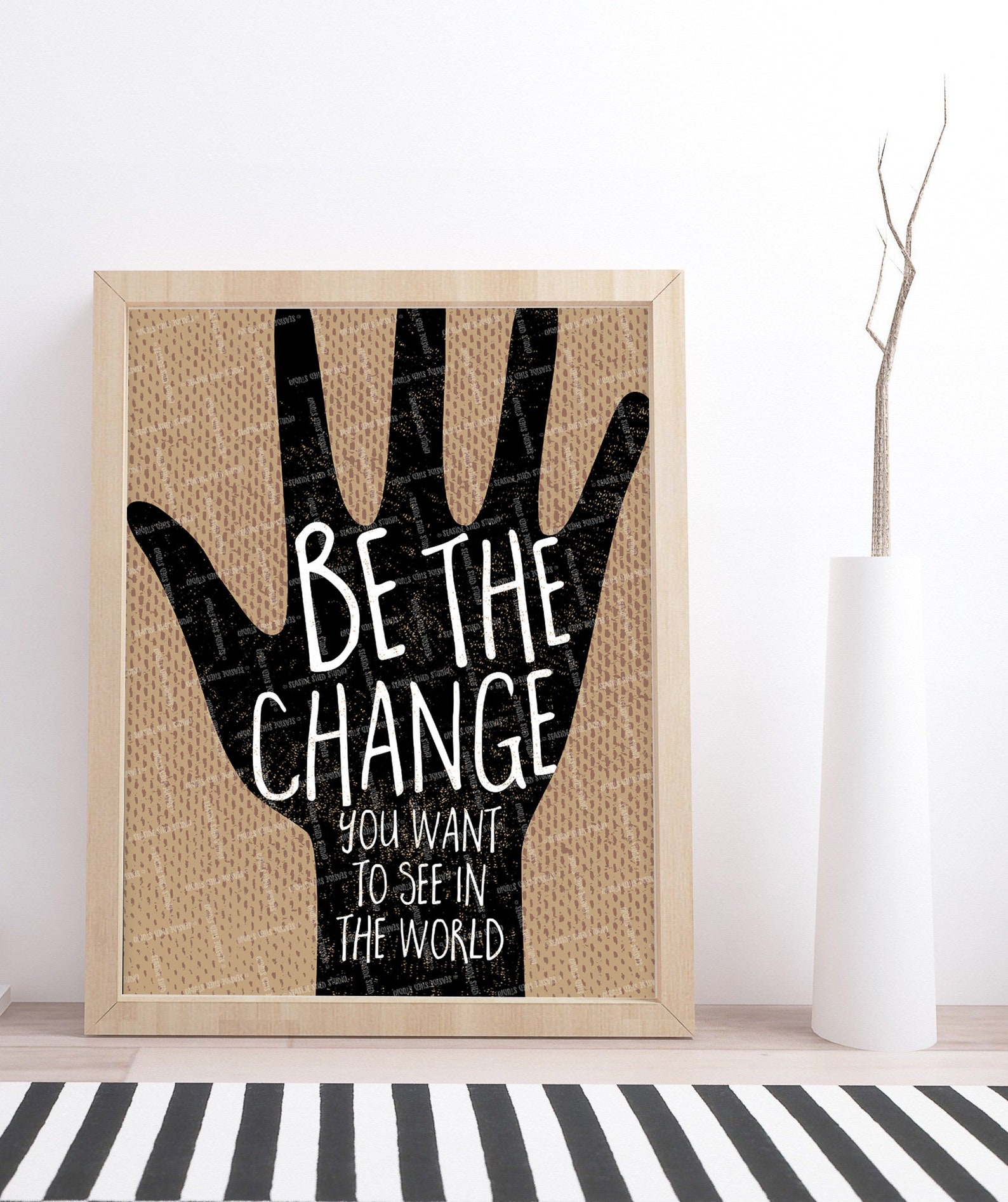 Be the Change Equality Poster Activism Printable End | Etsy