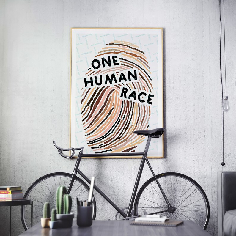 One Human Race Equality Poster Classroom Prints Diversity - Etsy UK