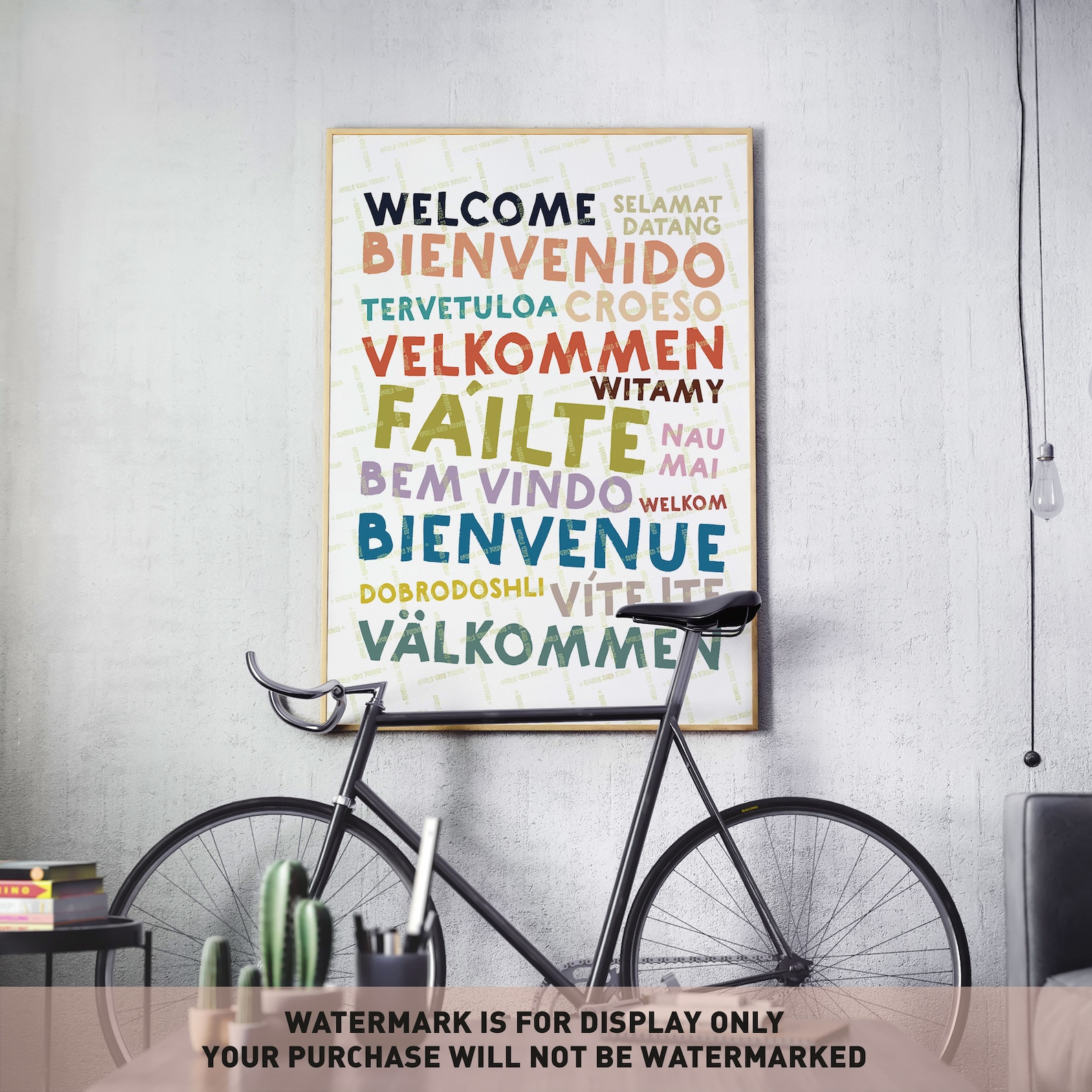 Welcome in Different Languages Poster: Colorful Classroom Decor ...