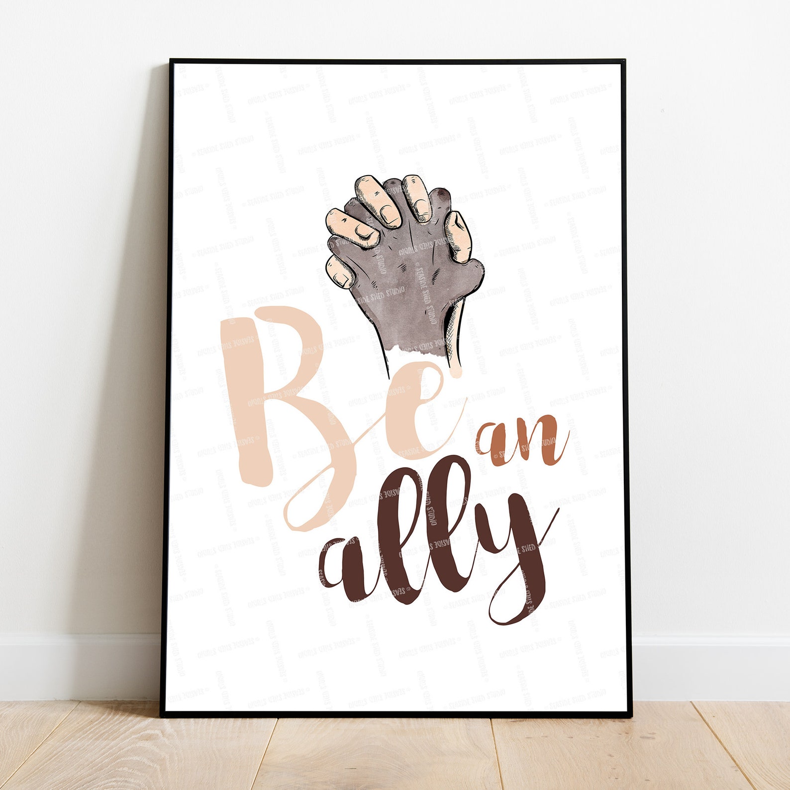Be an Ally Art Print Allyship Poster Racial Equality Poster - Etsy UK