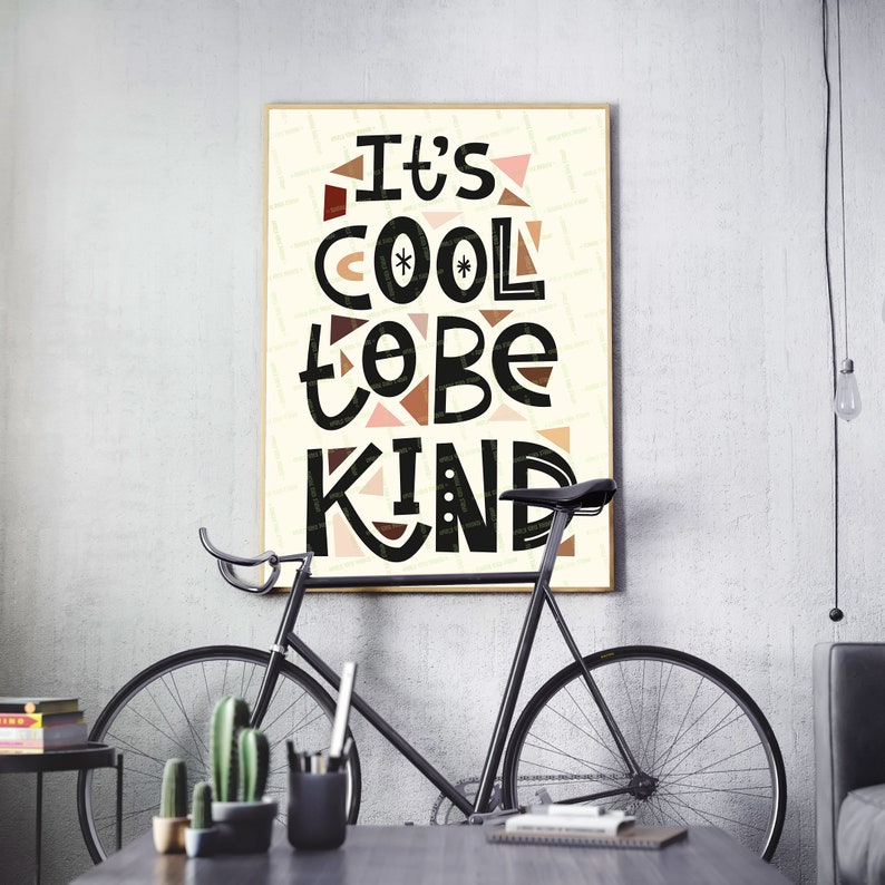 Cool to Be Kind Print Kindness Printable Poster Empathy - Etsy