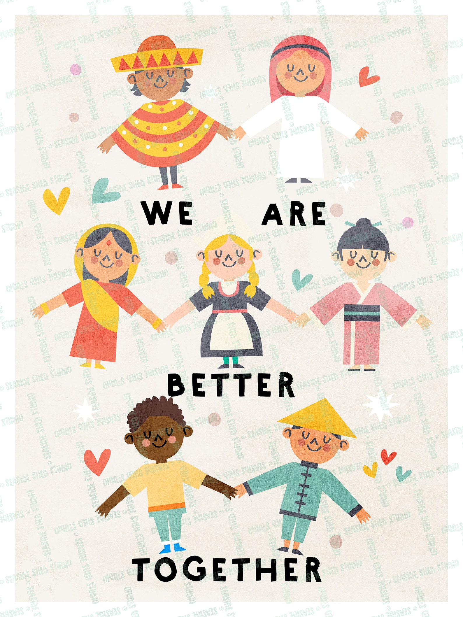 Children of the World Poster Nursery Art with Message Better | Etsy