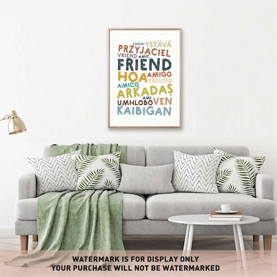 Friend In Different Languages Friendship Printable Poster Etsy friend-in-different-languages-friendship-printable-poster-etsy