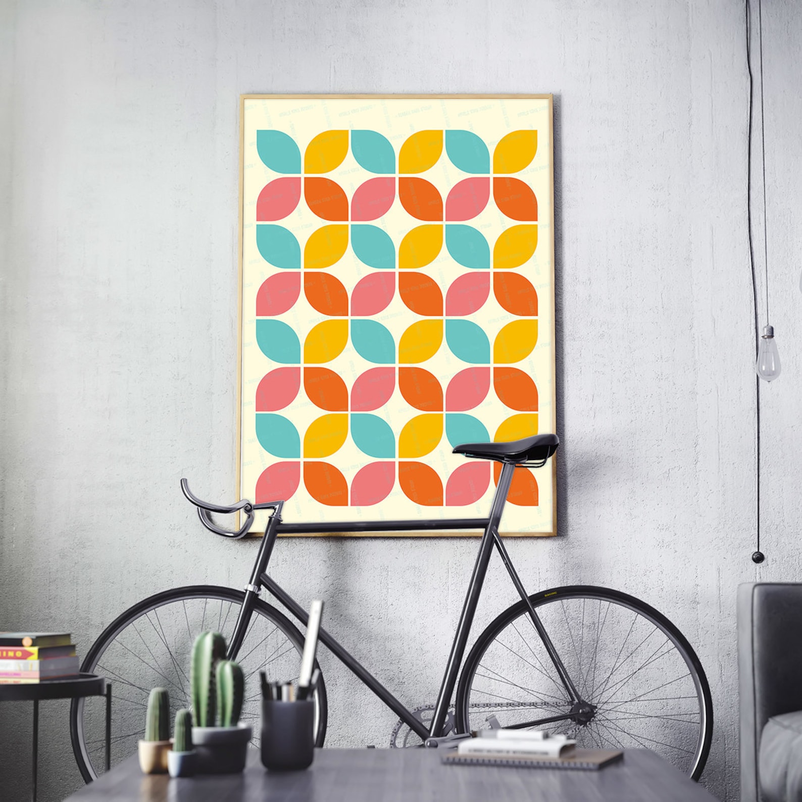 Retro Printable Vintage Style Poster Mid Century Modern - Etsy