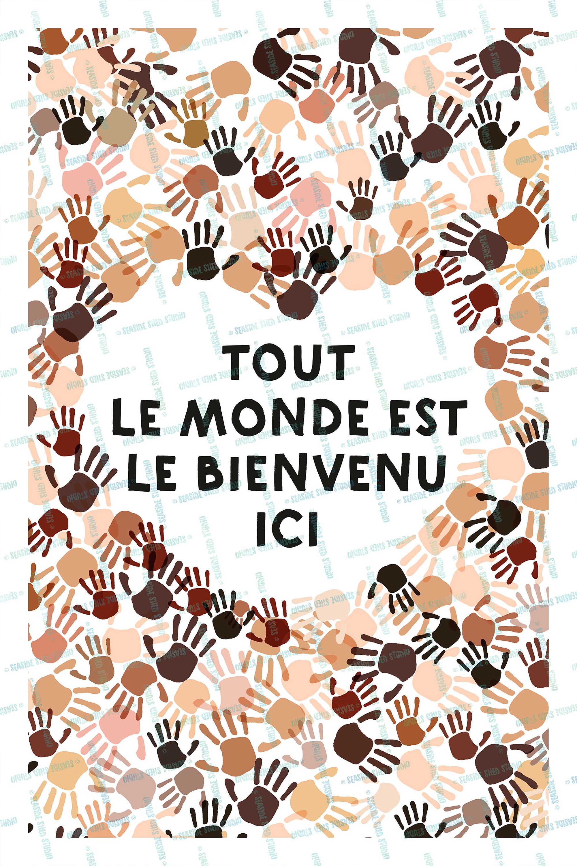 French Classroom Poster: Diversity Printable, All Are Welcome (digital ...
