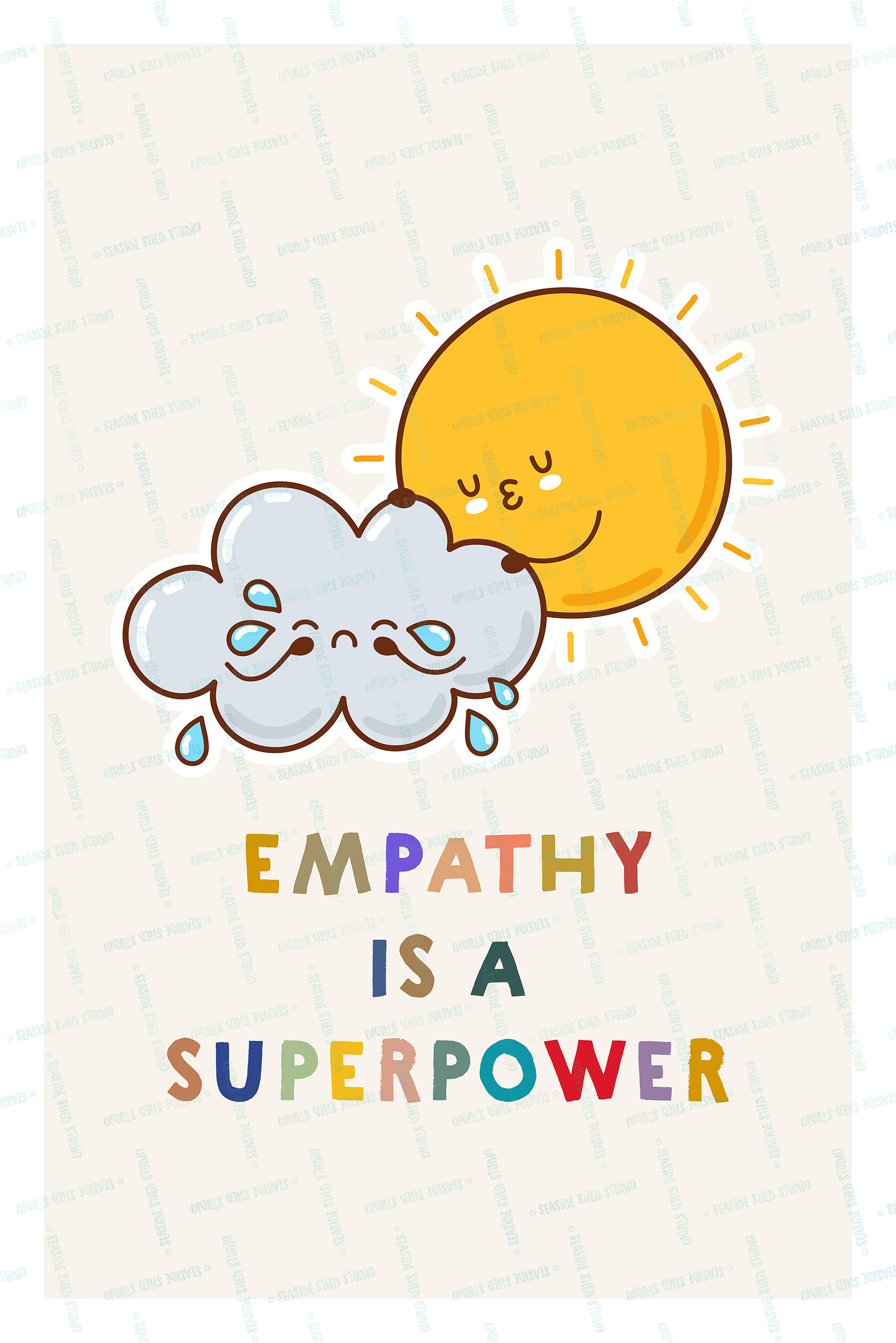 Empathy Printable Nursery Poster With Message Empathy is a - Etsy