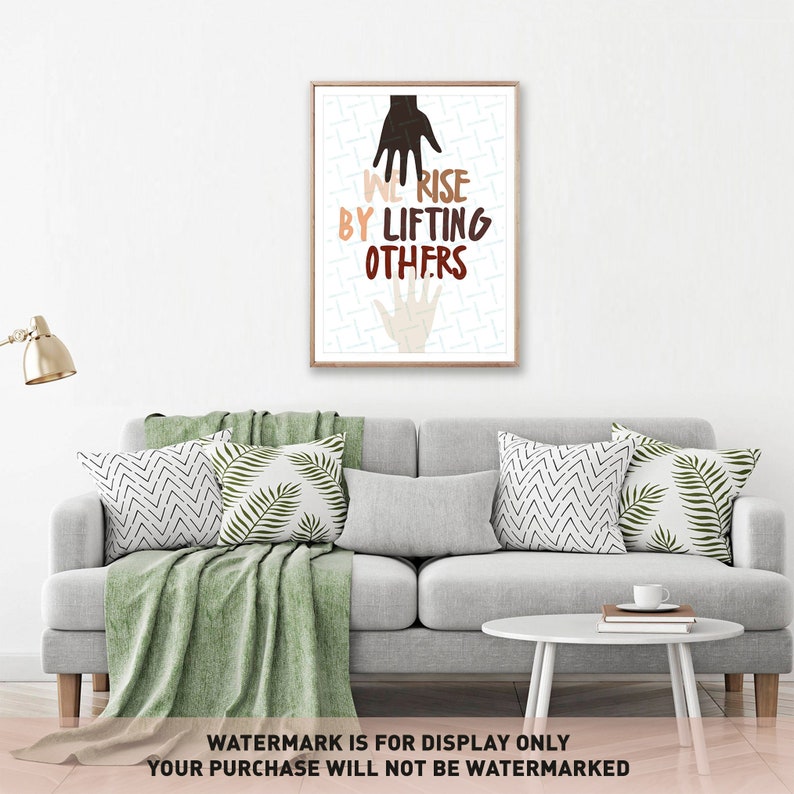We Rise by Lifting Others Inclusion Printable Poster - Etsy