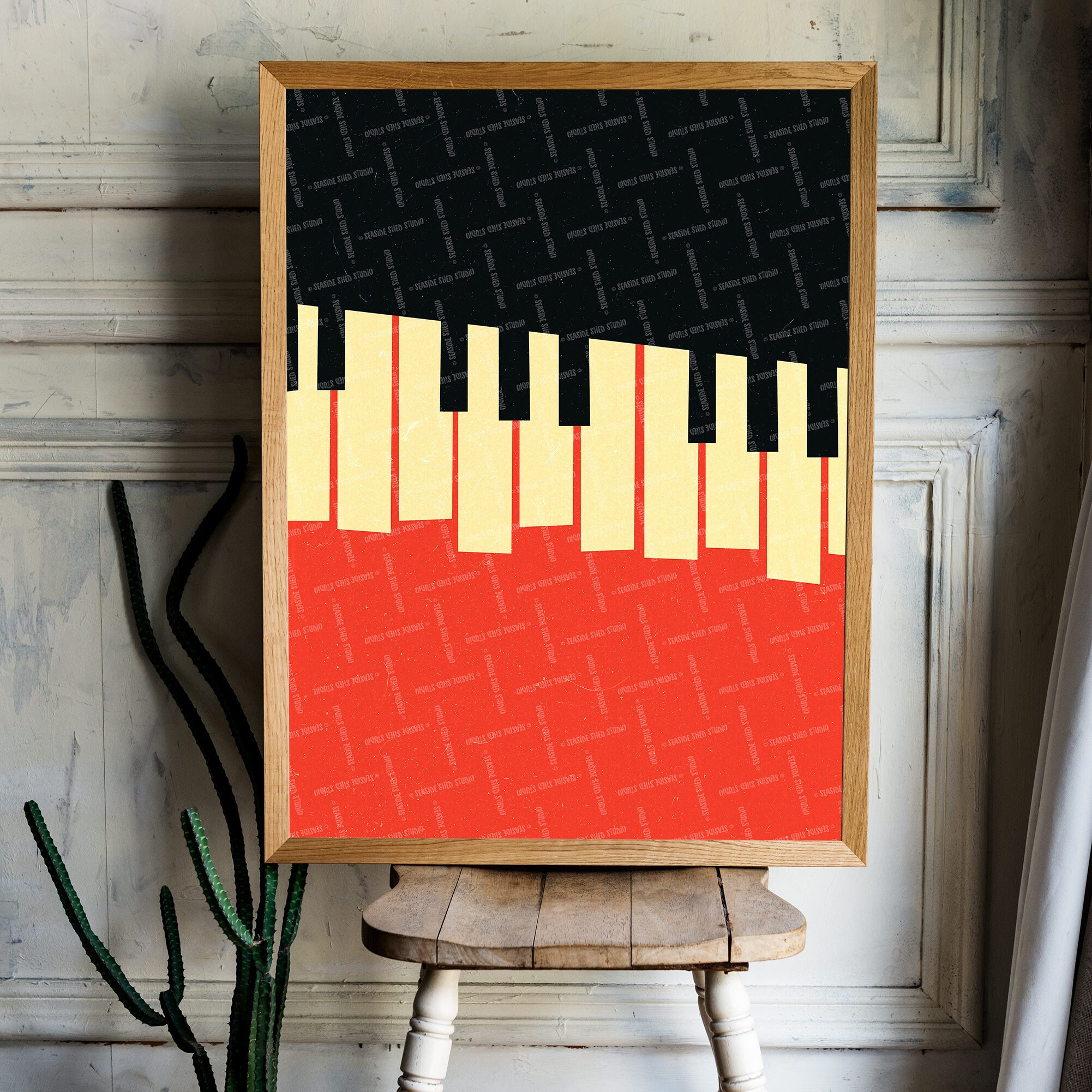 Piano Print Bold Piano Poster Colourful Music Art Printable - Etsy UK