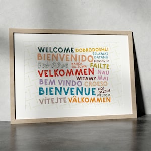 Welcome in World Languages, ASL Poster, Welcome Printable, Fun ...