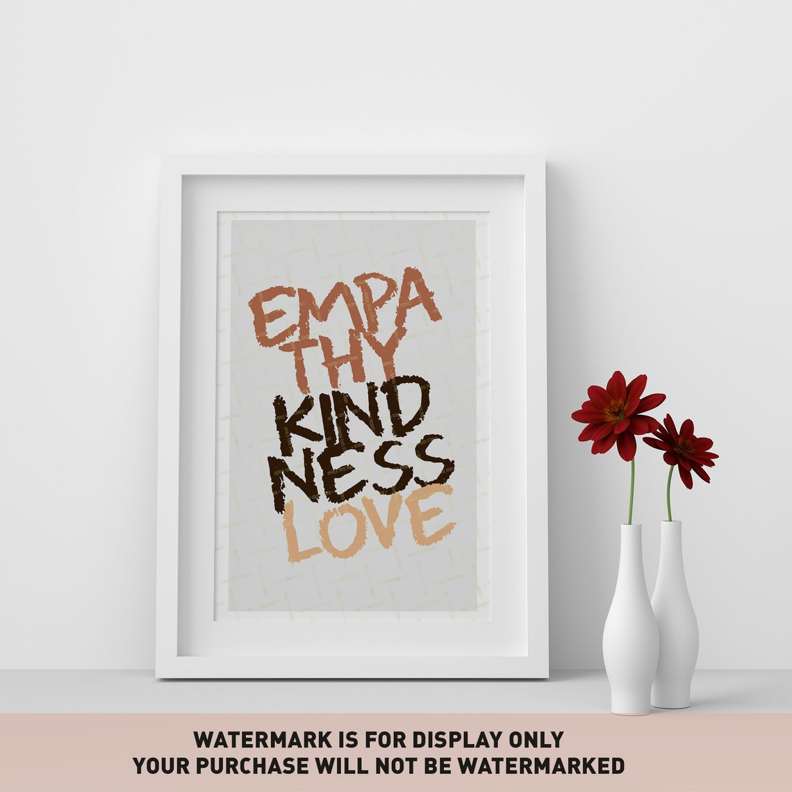 Kindness Printable Poster Empathy Love Human Qualities | Etsy