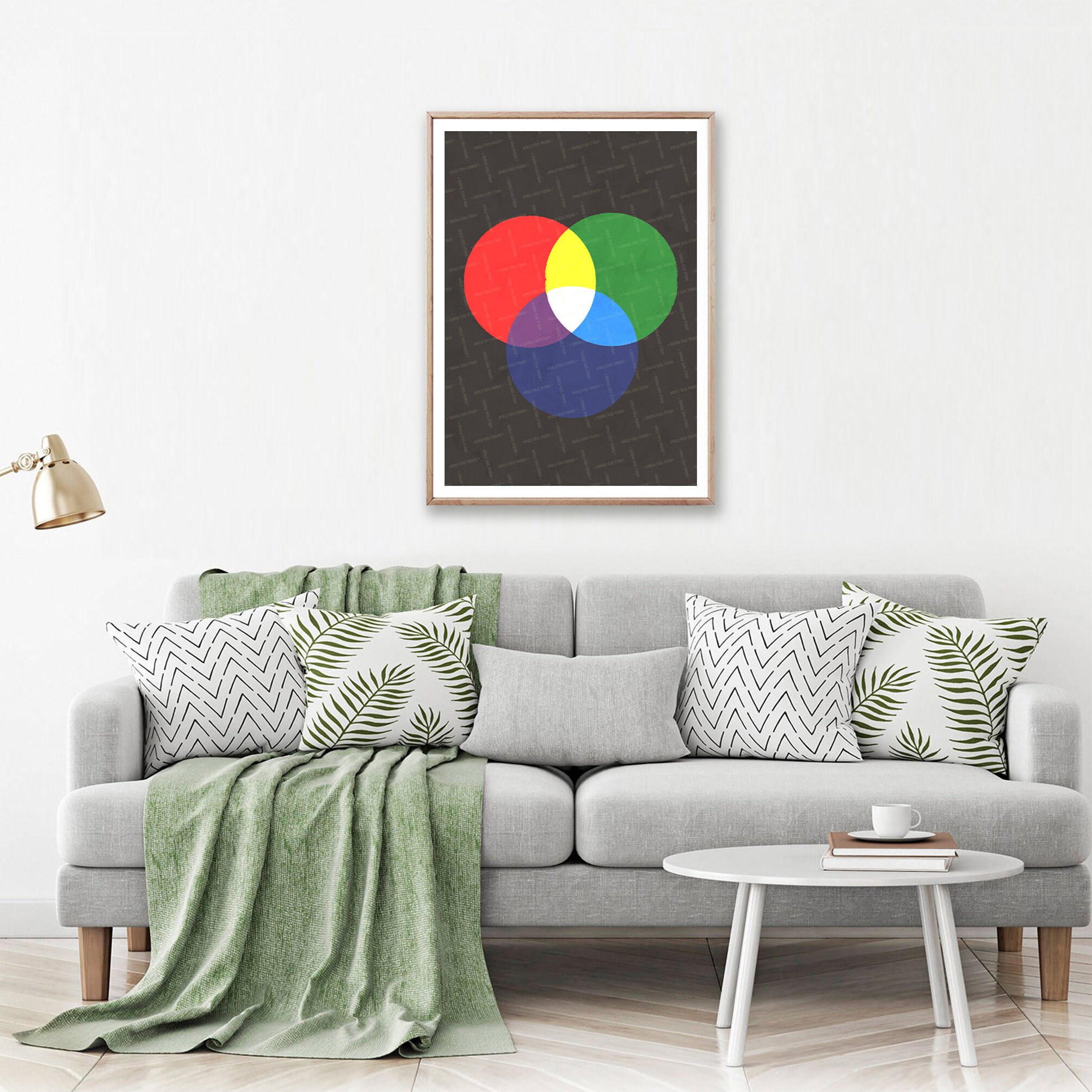 RGB Art Print Red Green Blue Circles RGB Colour Wheel RGB | Etsy