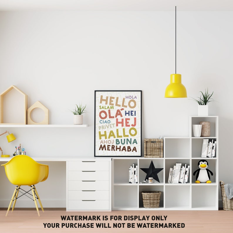 Hello in Different Languages Hello Printable Poster Fun - Etsy UK