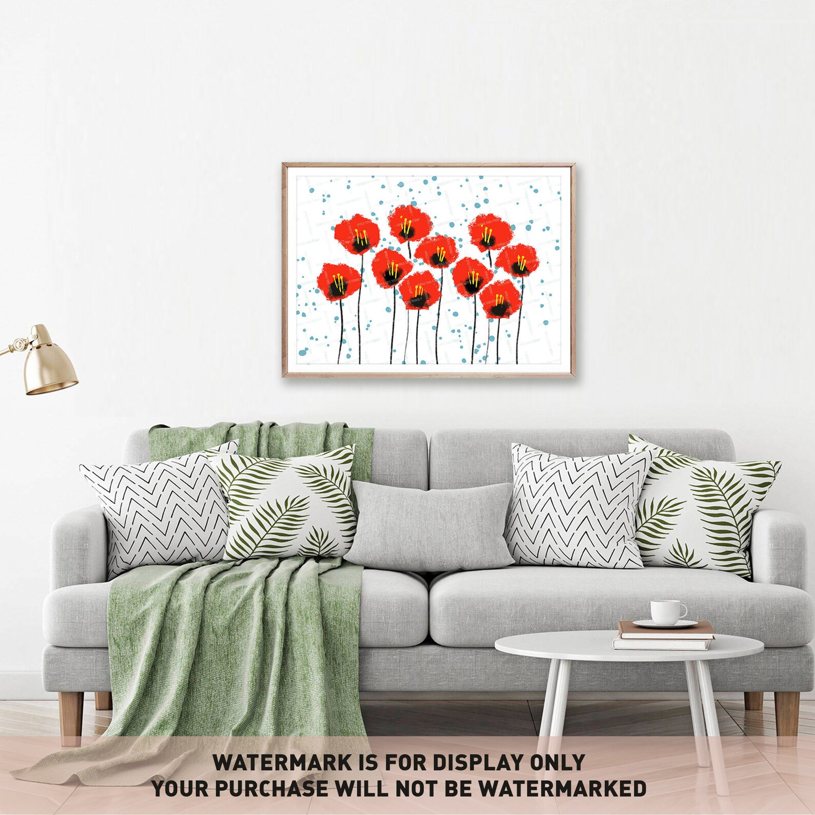Poppy Print Poppies Poster Poppy Illustration Floral Home | Etsy