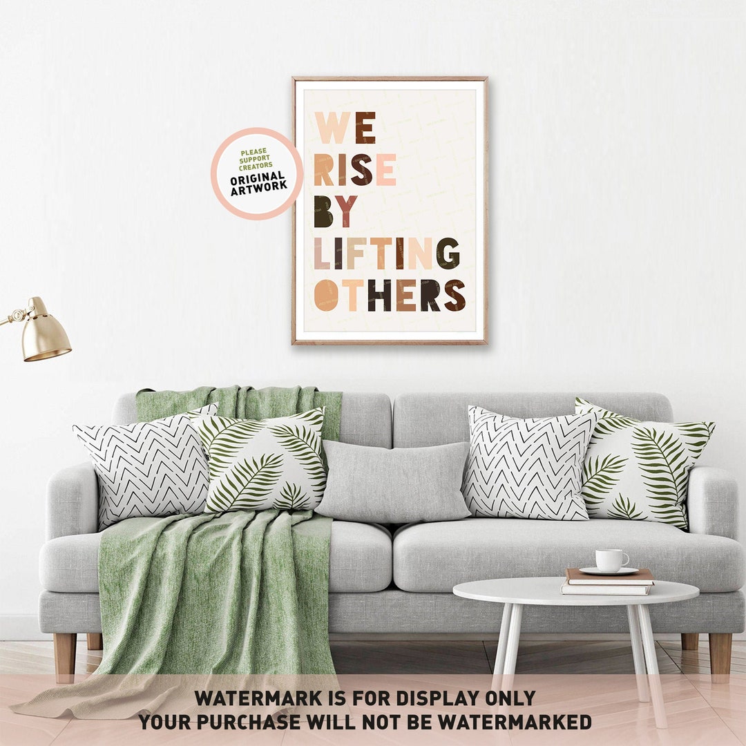 We Rise by Lifting Others, Inclusion Printable Poster, Diversity ...
