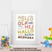 Hello in Different Languages Hello Printable Poster Fun - Etsy UK
