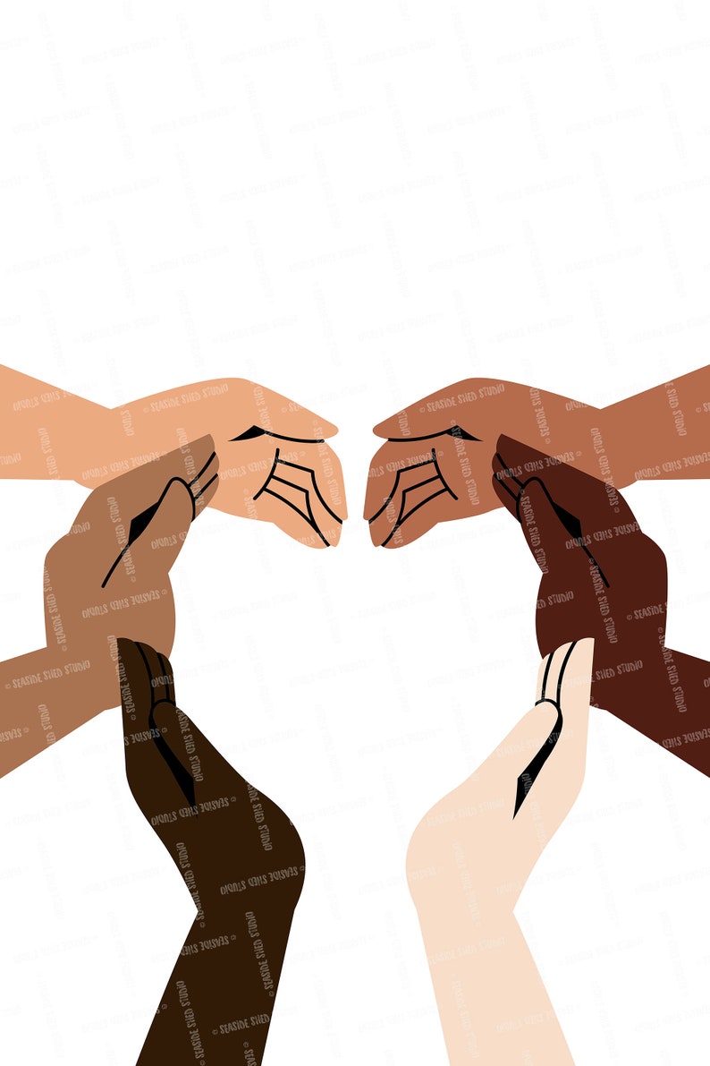 End Racism Print Diversity Wall Art Racial Equality - Etsy Canada