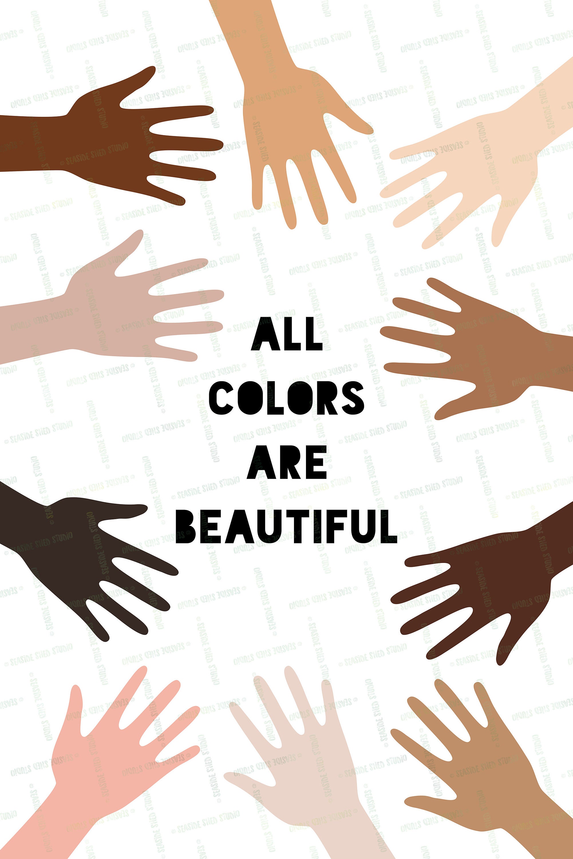Anti Discrimination Printable Poster No Racism Diverse - Etsy UK