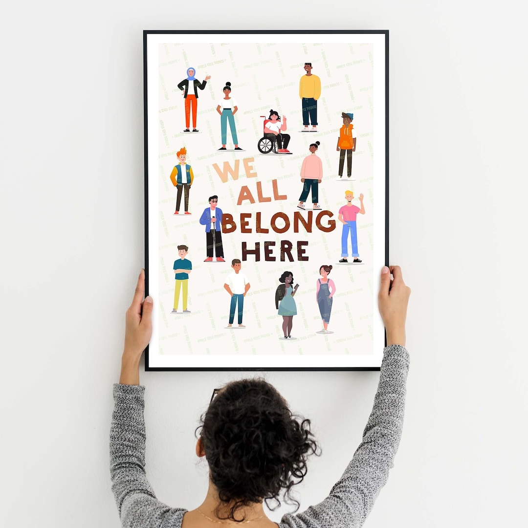 Equality Classroom Poster, Diversity Illustration (digital Download) - Etsy