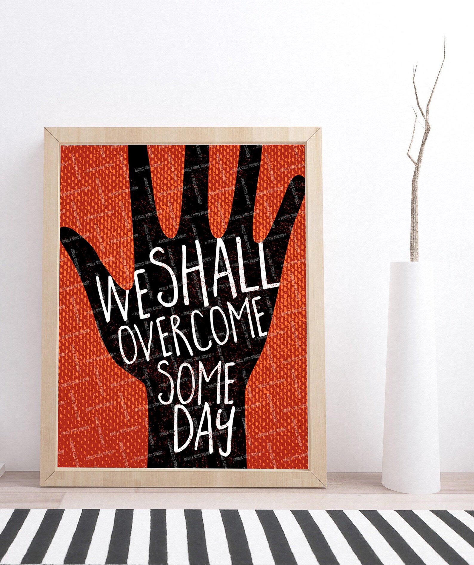 We Shall Overcome Protest Poster Civil Rights Printable No - Etsy UK