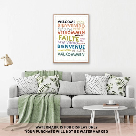 Welcome in Different Languages ASL Poster Welcome Printable - Etsy