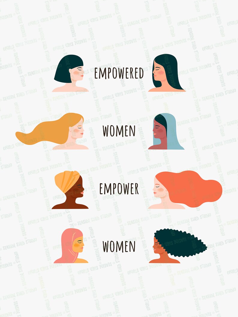 Empowered Women Empower Print Feminist Wall Art Girl Power Etsy